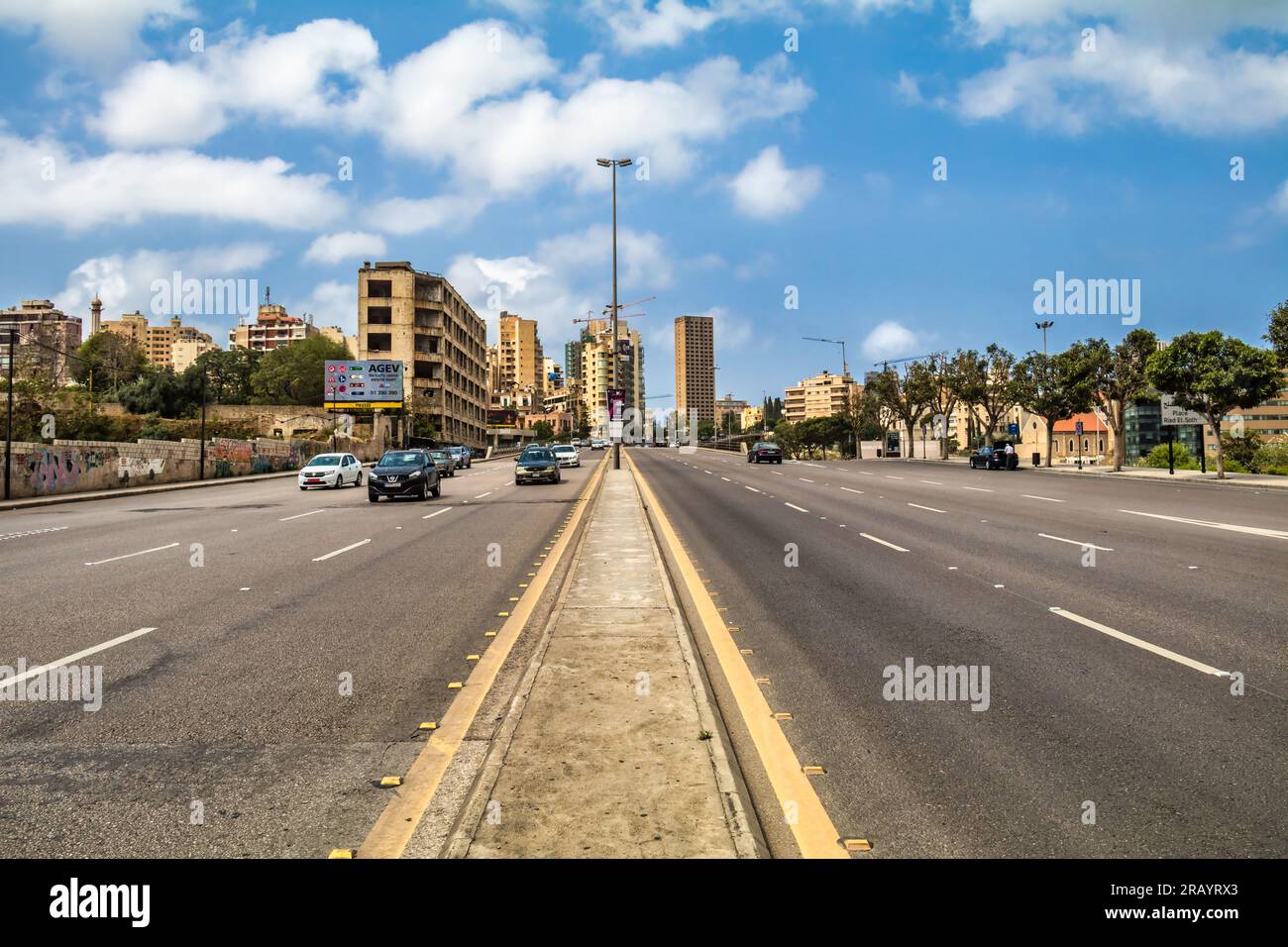 A main road highway in Beirut city Stock Photo - Alamy