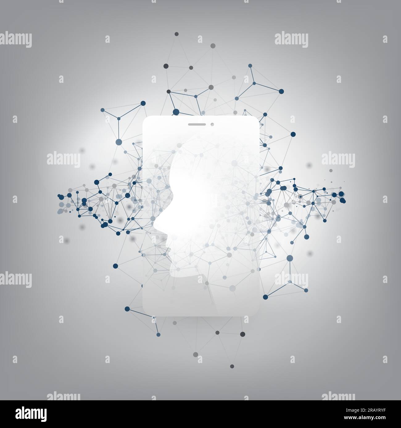 Human machine interaction vector vectors hi-res stock photography and ...