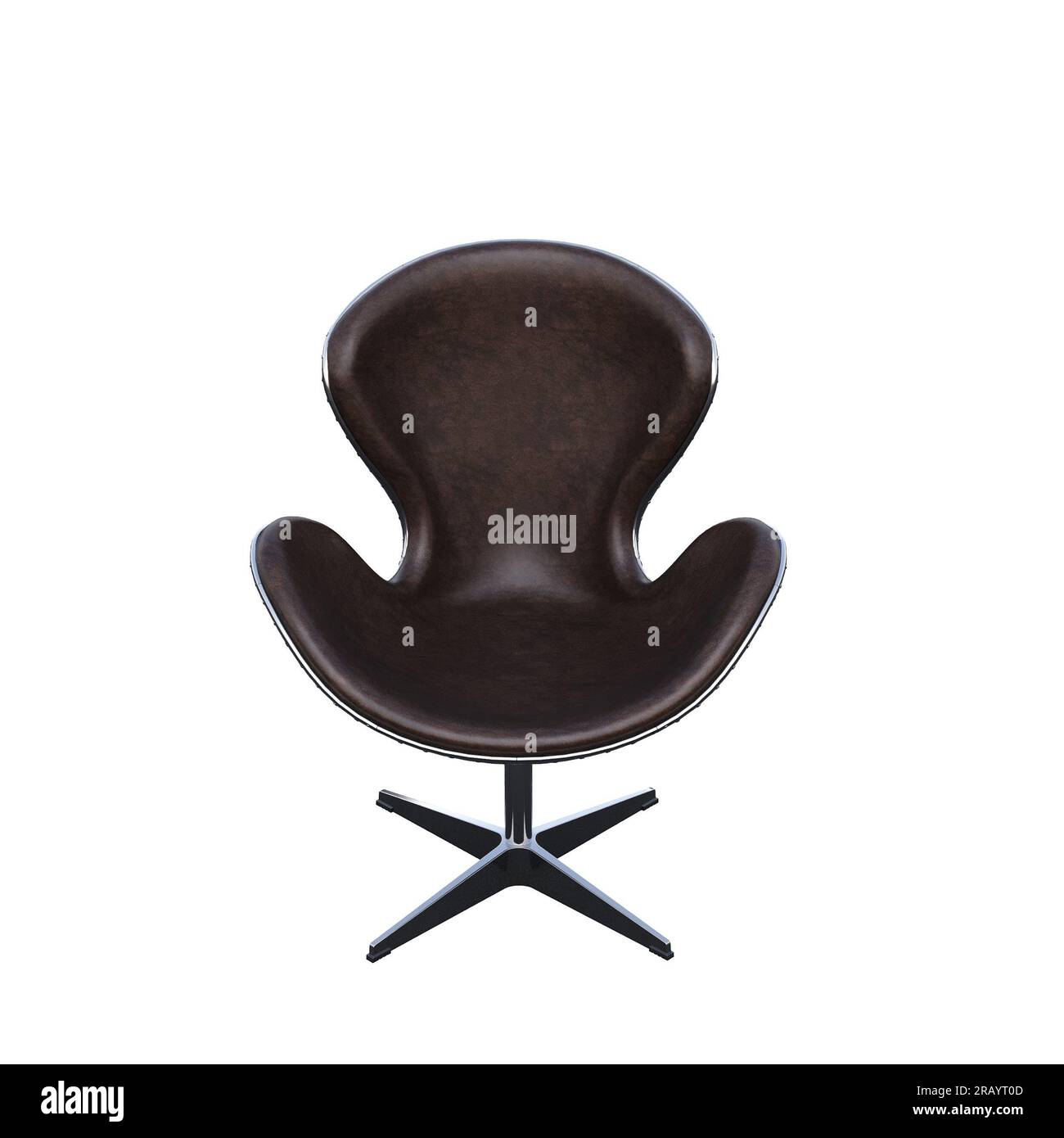 chair isolated on white background, interior furniture, 3D illustration ...