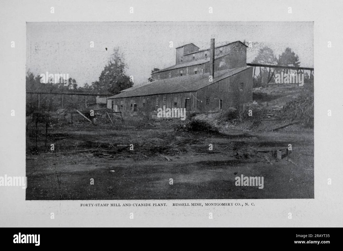 Forty Stamp Mill and Cyanide plant Russell Mine Montgomery Co. North ...