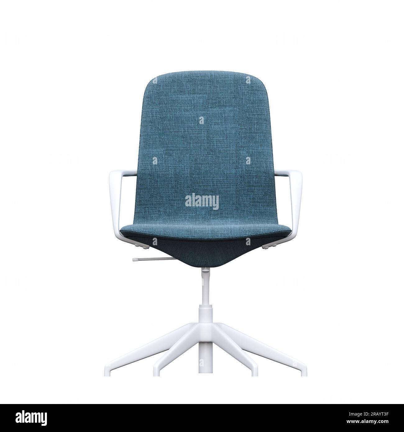 chair isolated on white background, interior furniture, 3D illustration ...