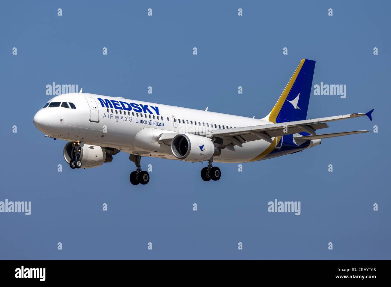 MedSky Airways Airbus A320-214 (Reg.: 9H-MSA) operating a flight from ...