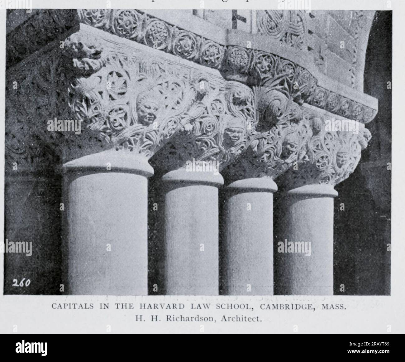 Capitals in the Harvard Law School, Cambridge, Massachusetts H. H ...