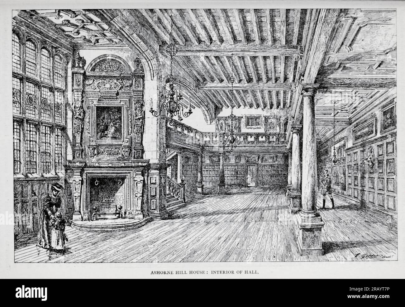 Ashorne Hill House Interior of hall from the Article from The ...