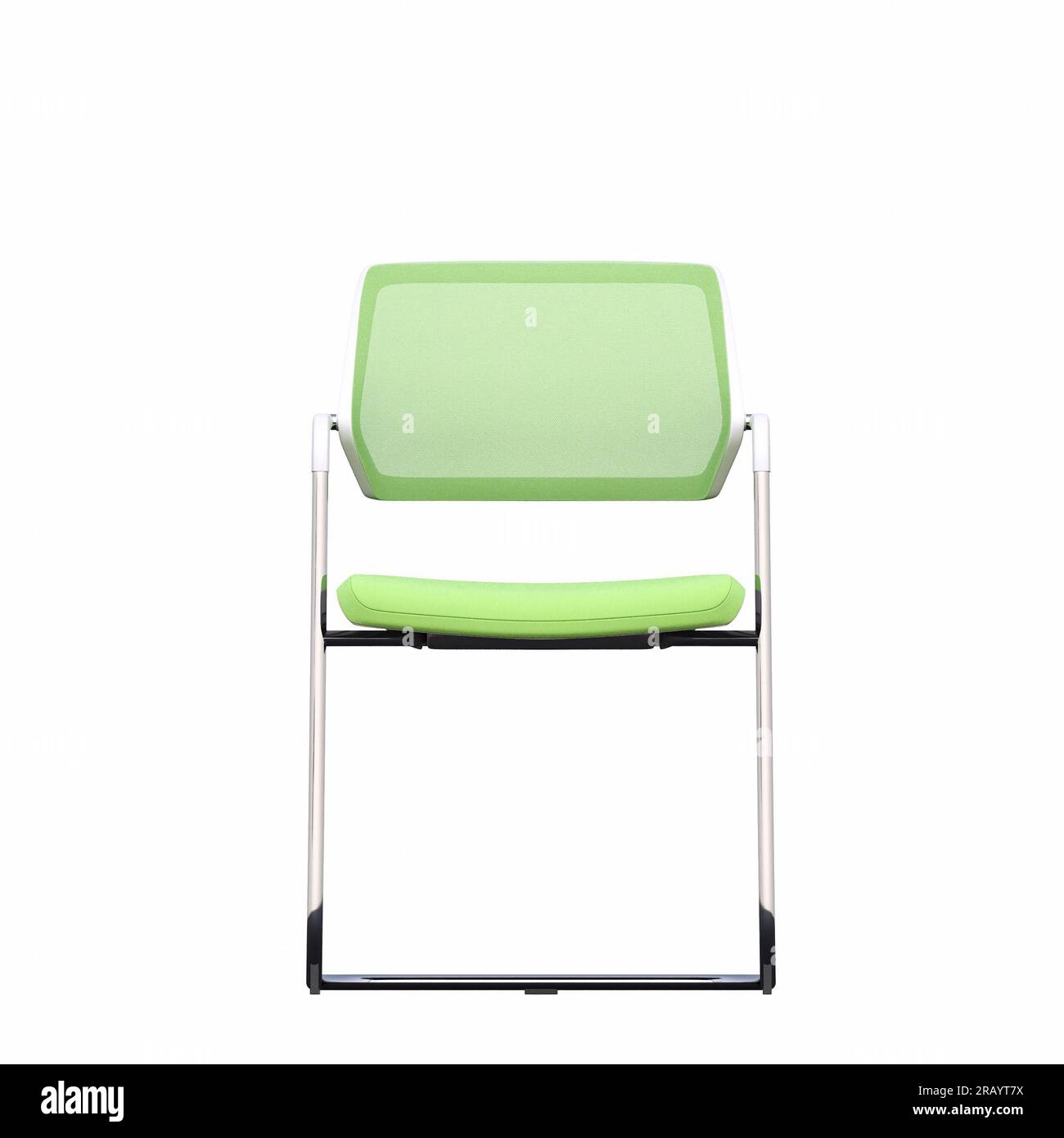 chair isolated on white background, interior furniture, 3D illustration ...