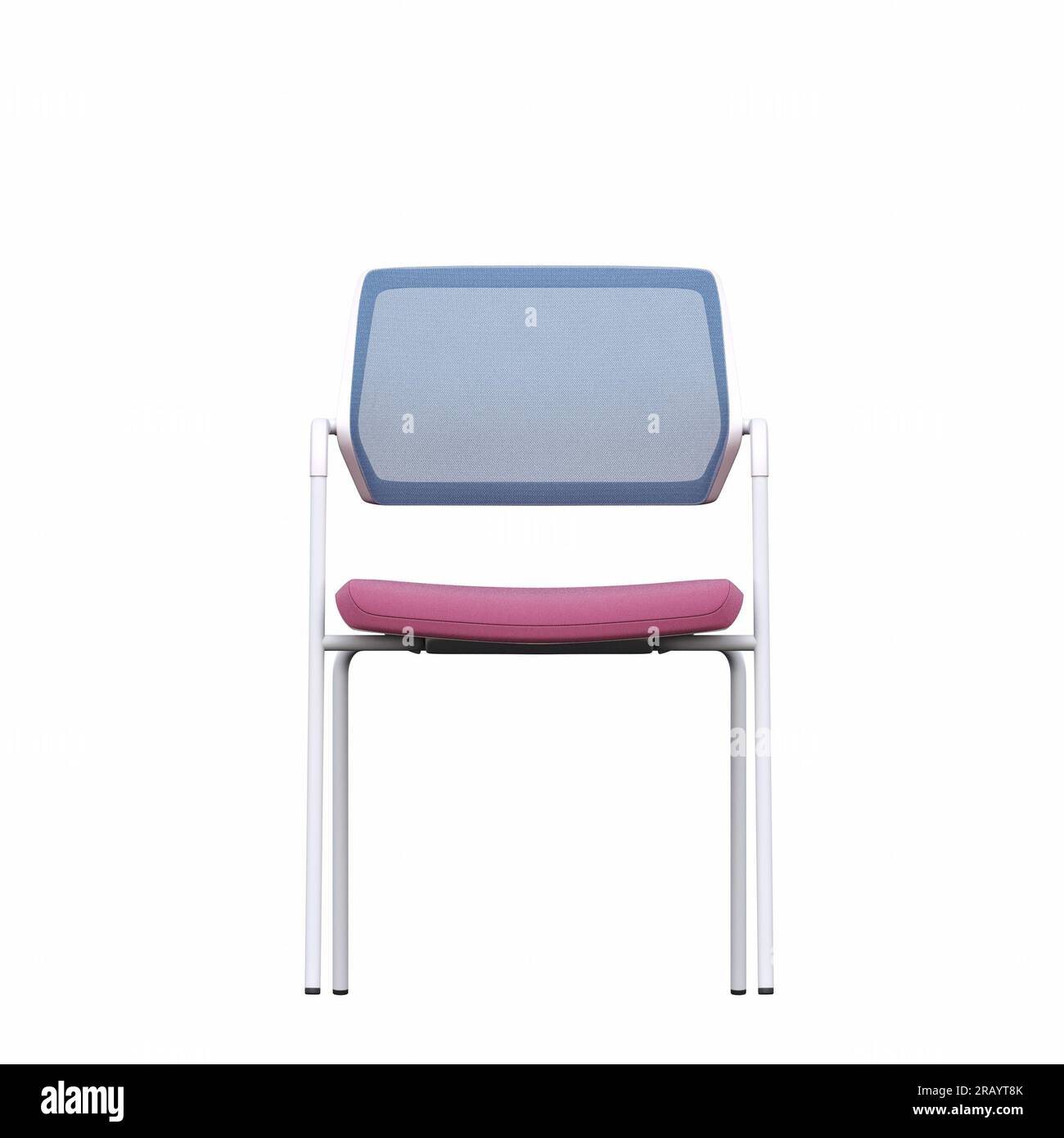 chair isolated on white background, interior furniture, 3D illustration ...