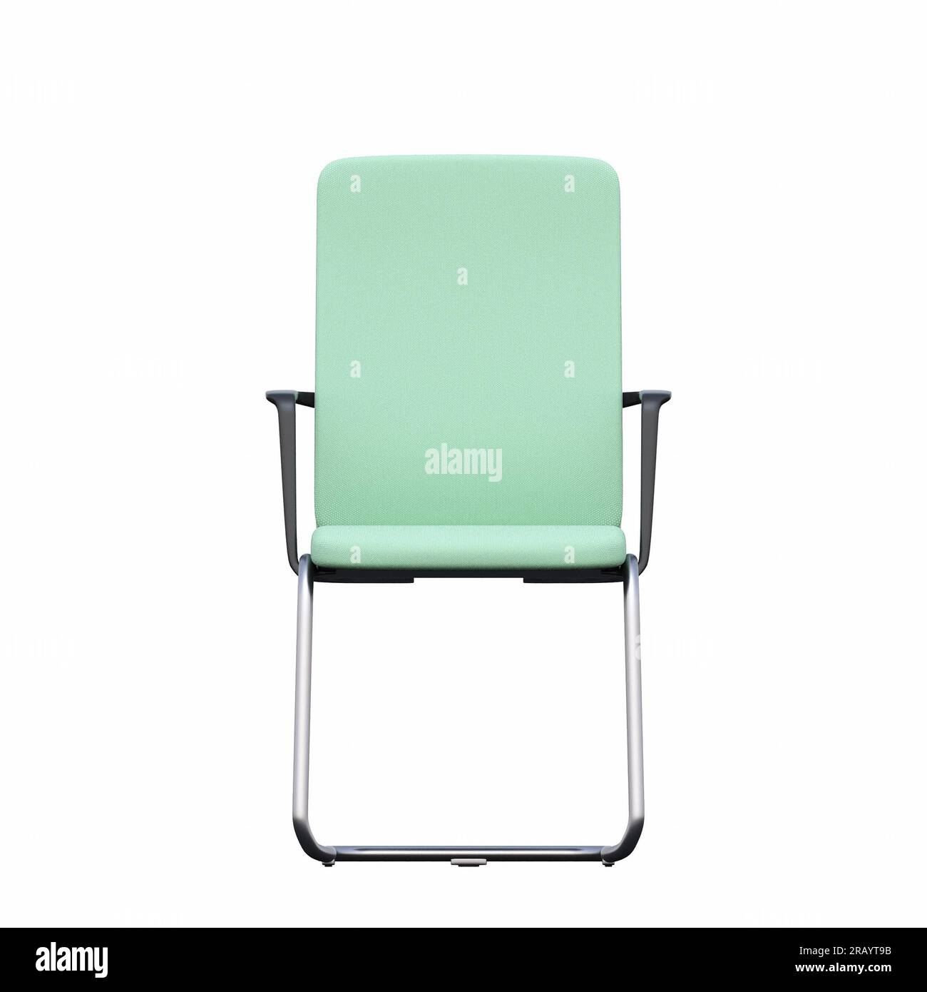 chair isolated on white background, interior furniture, 3D illustration ...