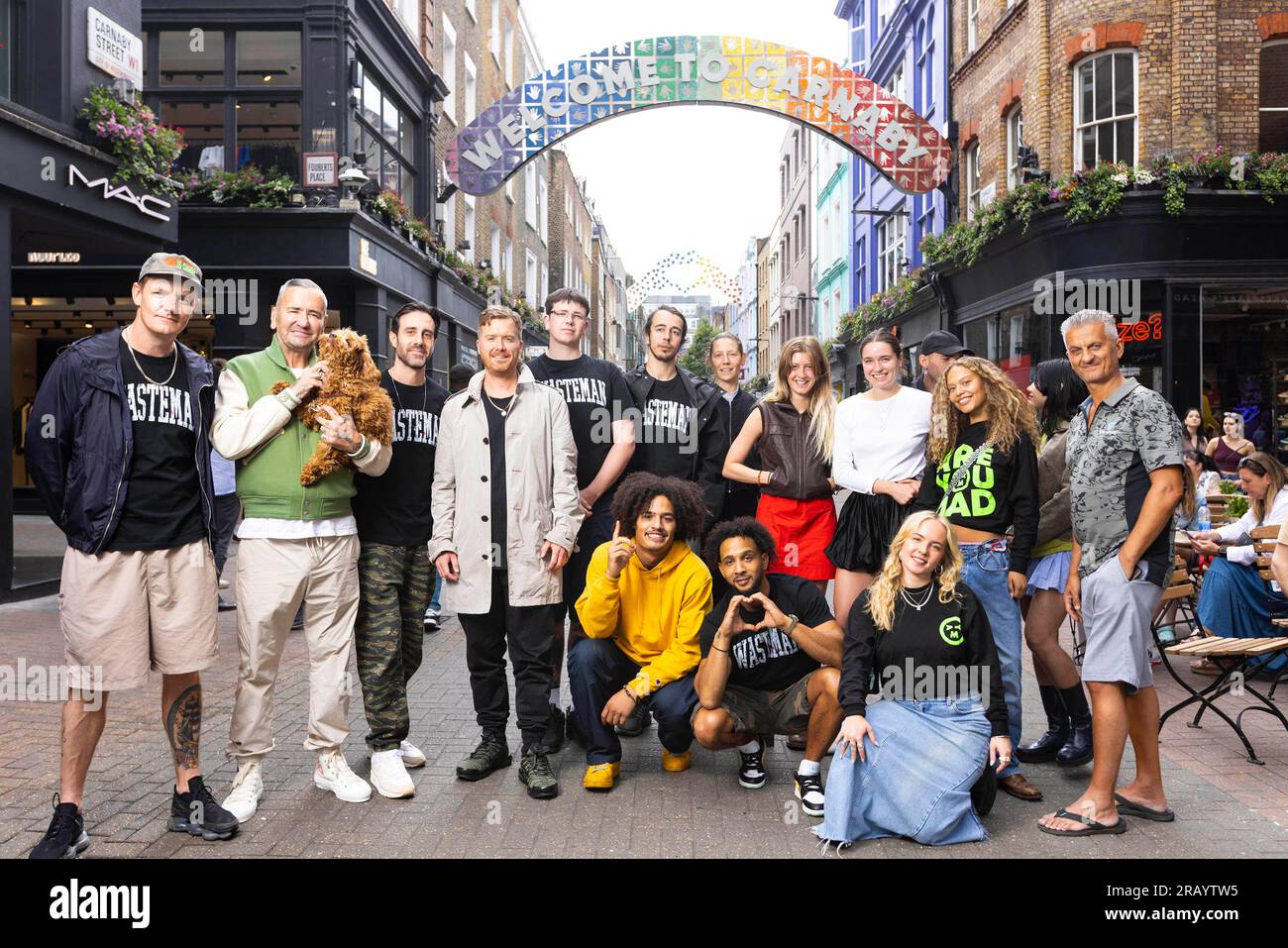 EDITORIAL USE ONLY The Are You Mad team with DJ Fat Tony and Matt ...