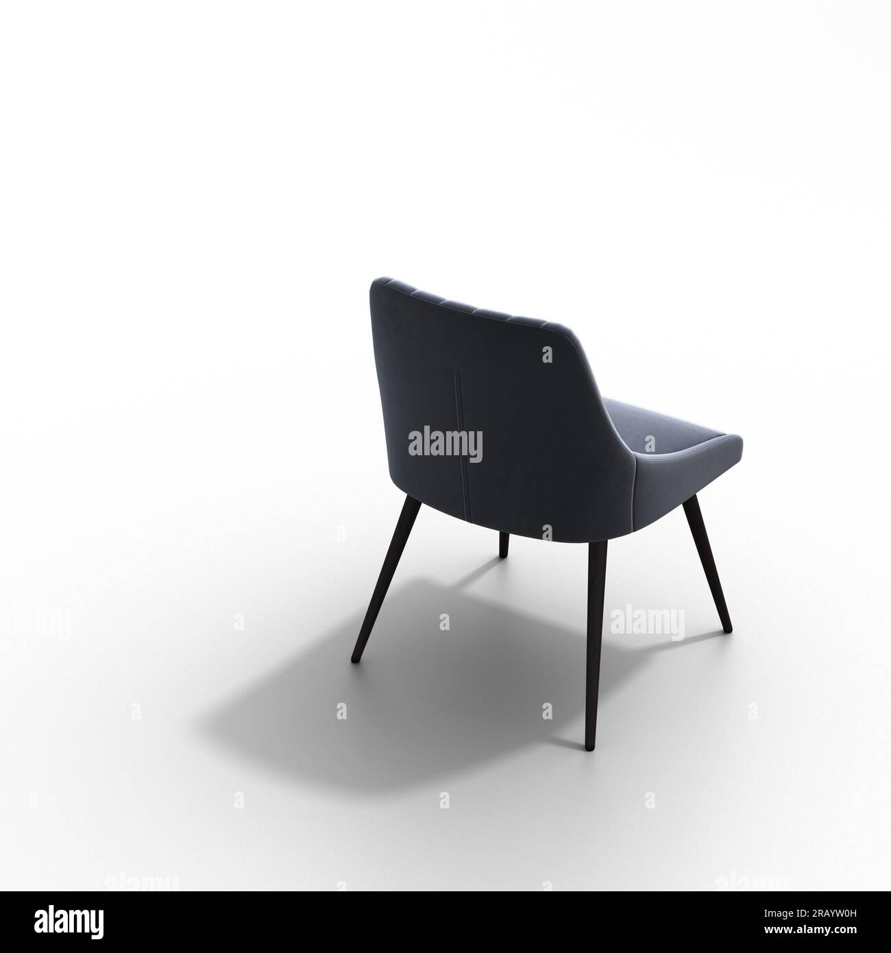 chair isolated on white background, interior furniture, 3D illustration ...