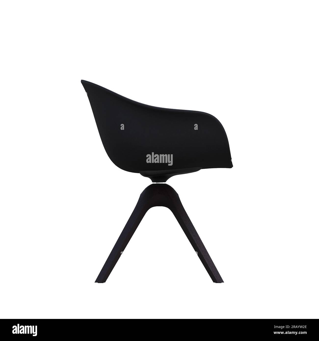 chair isolated on white background, interior furniture, 3D illustration ...