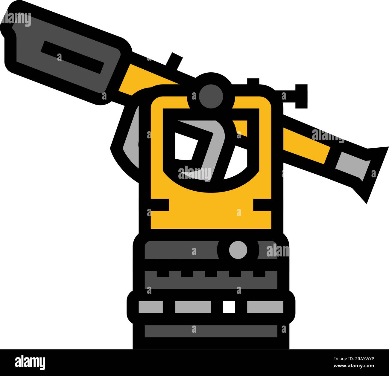 transit level tool civil engineer color icon vector illustration Stock ...