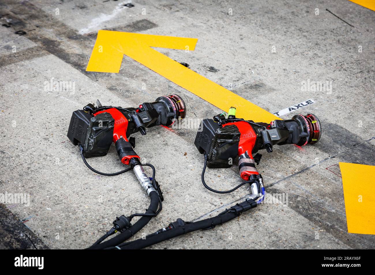 wheel guns Scuderia Ferrari, ambiance during the 2023 Formula 1 Aramco ...