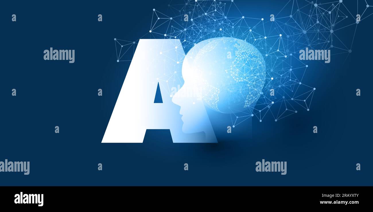 Futuristic Machine Learning, Artificial Intelligence, Cloud Computing, Automated Support ...