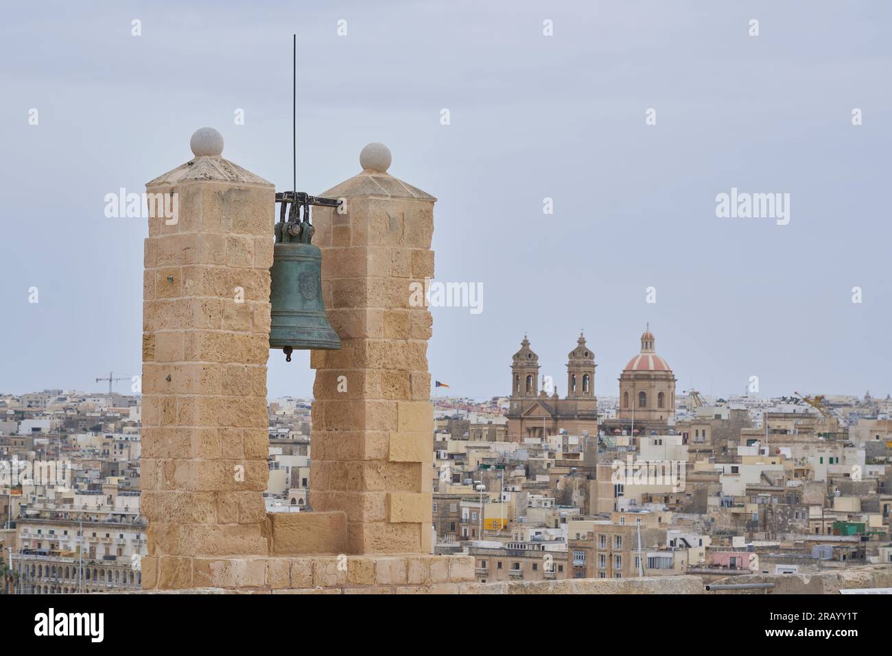 Historic Fort Saint Angelo in Grand Harbour, Valetta, Malta Stock Photo ...