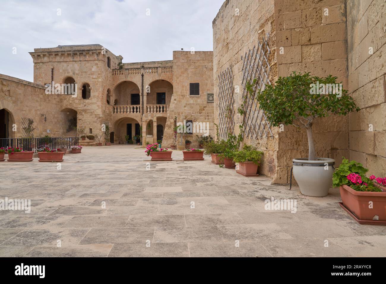 Historic Fort Saint Angelo in Grand Harbour, Valetta, Malta Stock Photo ...