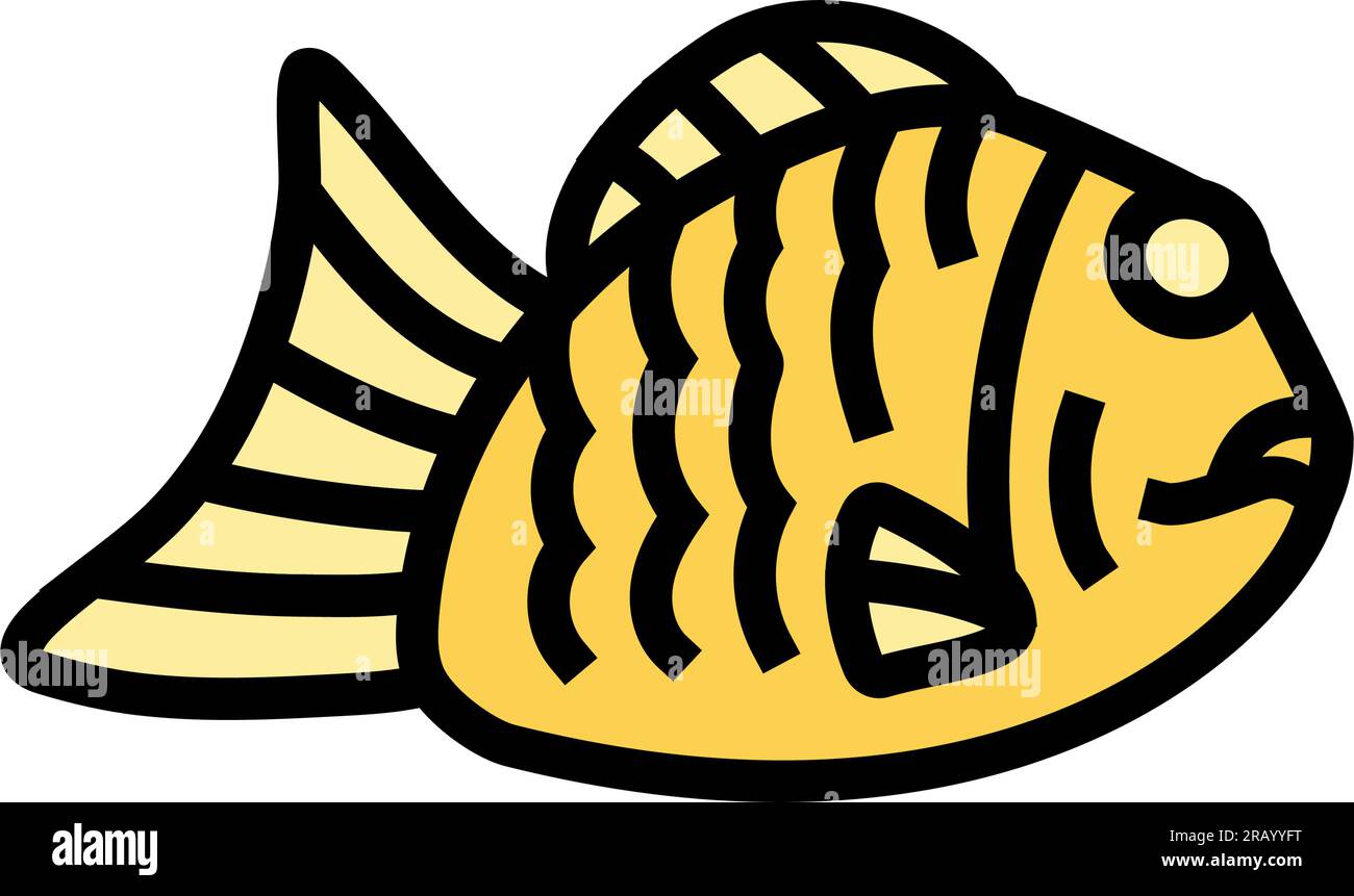taiyaki japanese food color icon vector illustration Stock Vector Image ...