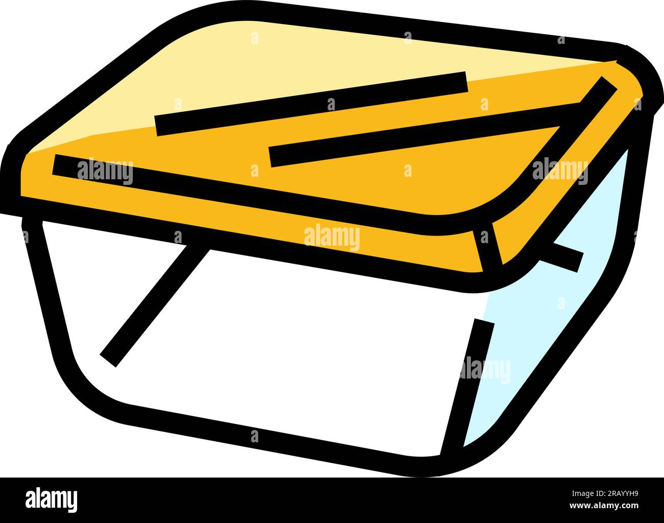 lunch box glass school color icon vector illustration Stock Vector ...