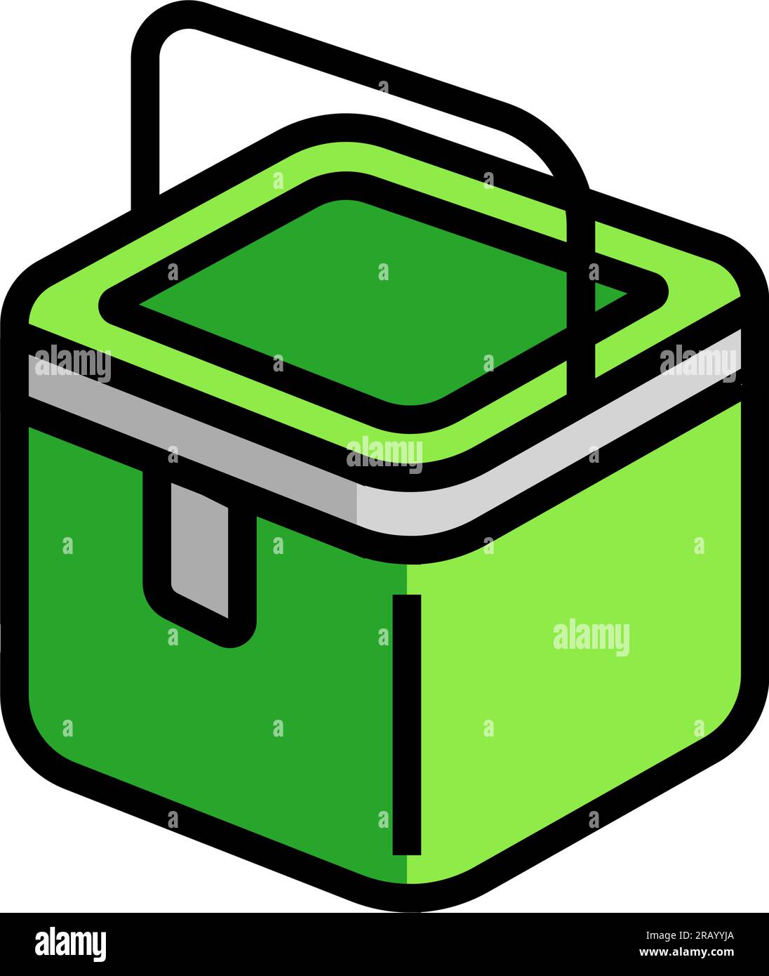 lunch box kids school color icon vector illustration Stock Vector Image ...