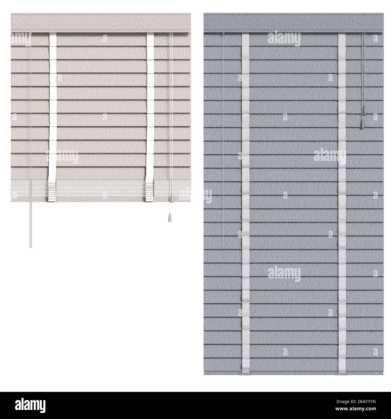 curtain isolated on white background, interior decorations, 3D ...