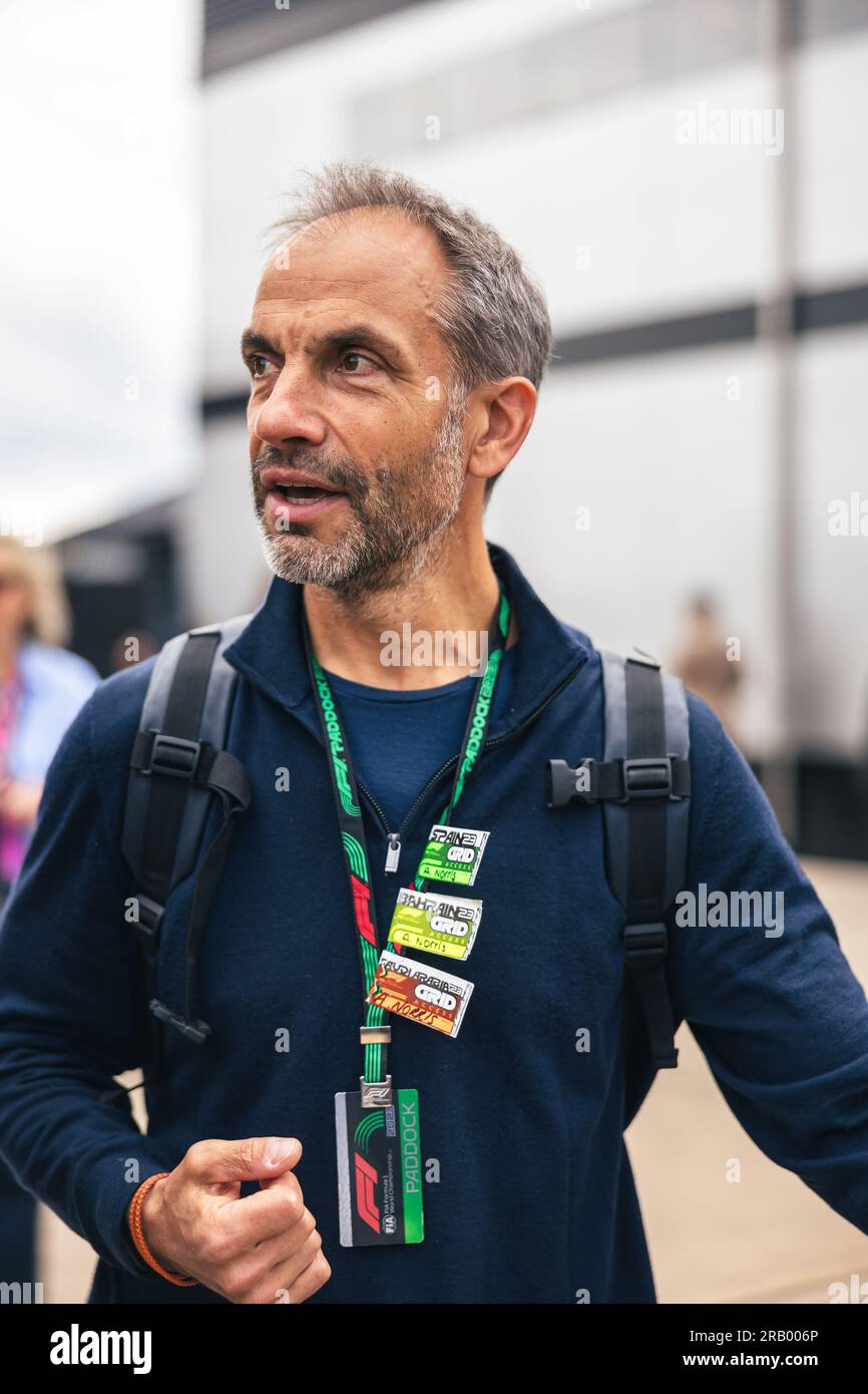 Silverstone, UK. 06th July, 2023. Adam Norris (GBR), father of Lando ...