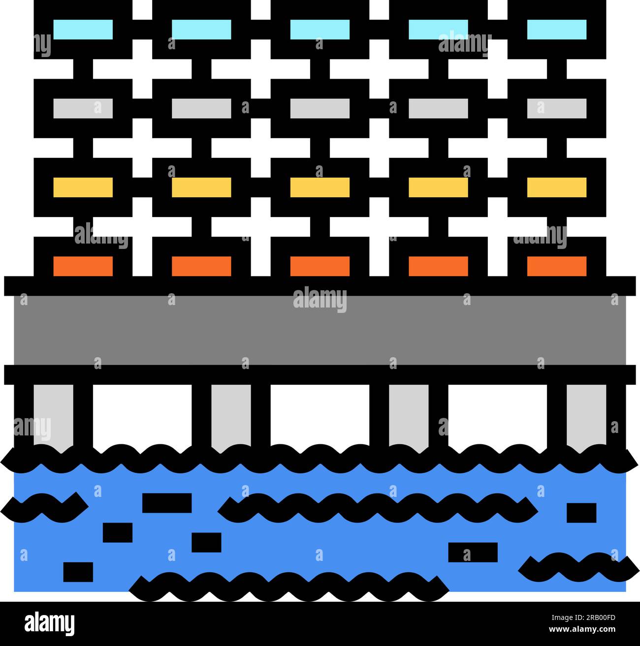 marine corrosion testing color icon vector illustration Stock Vector ...