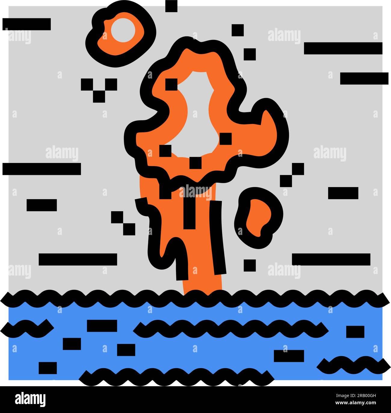 marine corrosion color icon vector illustration Stock Vector Image ...