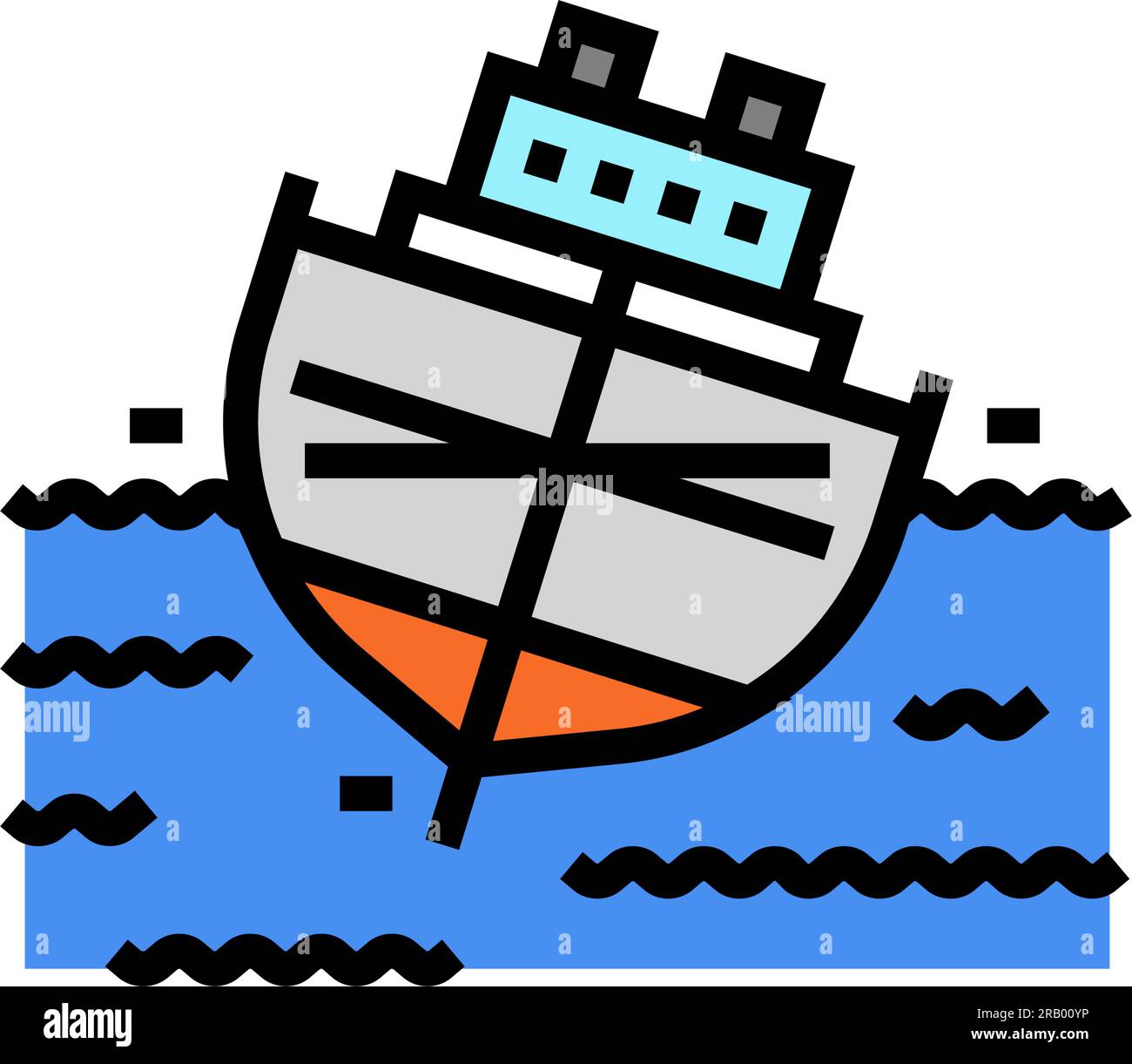 ship stability marine color icon vector illustration Stock Vector Image ...