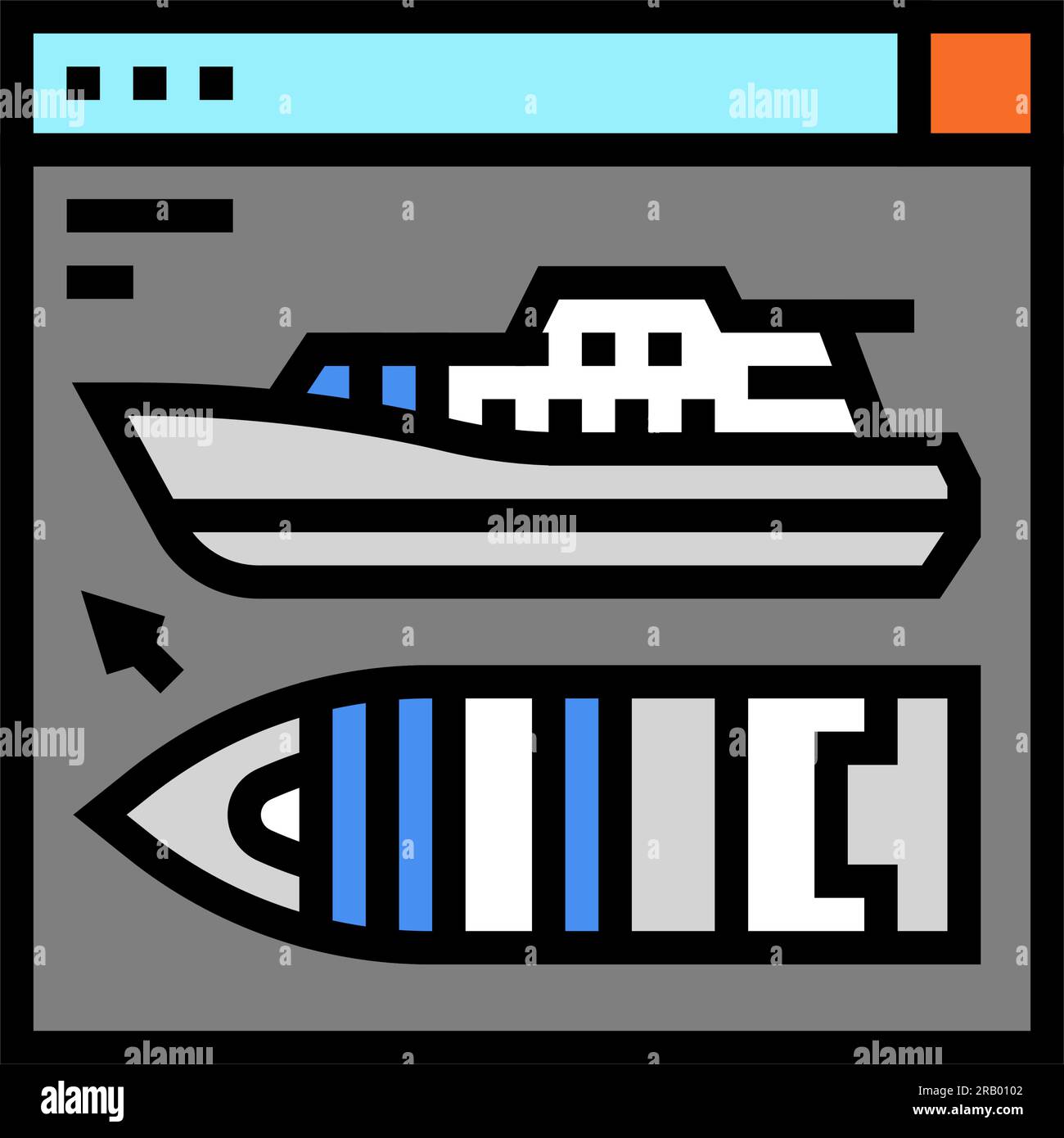 ship design concept marine color icon vector illustration Stock Vector ...