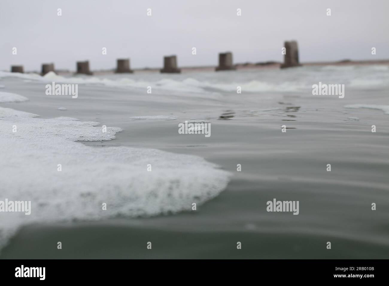 Pillars in the Sea Stock Photo - Alamy
