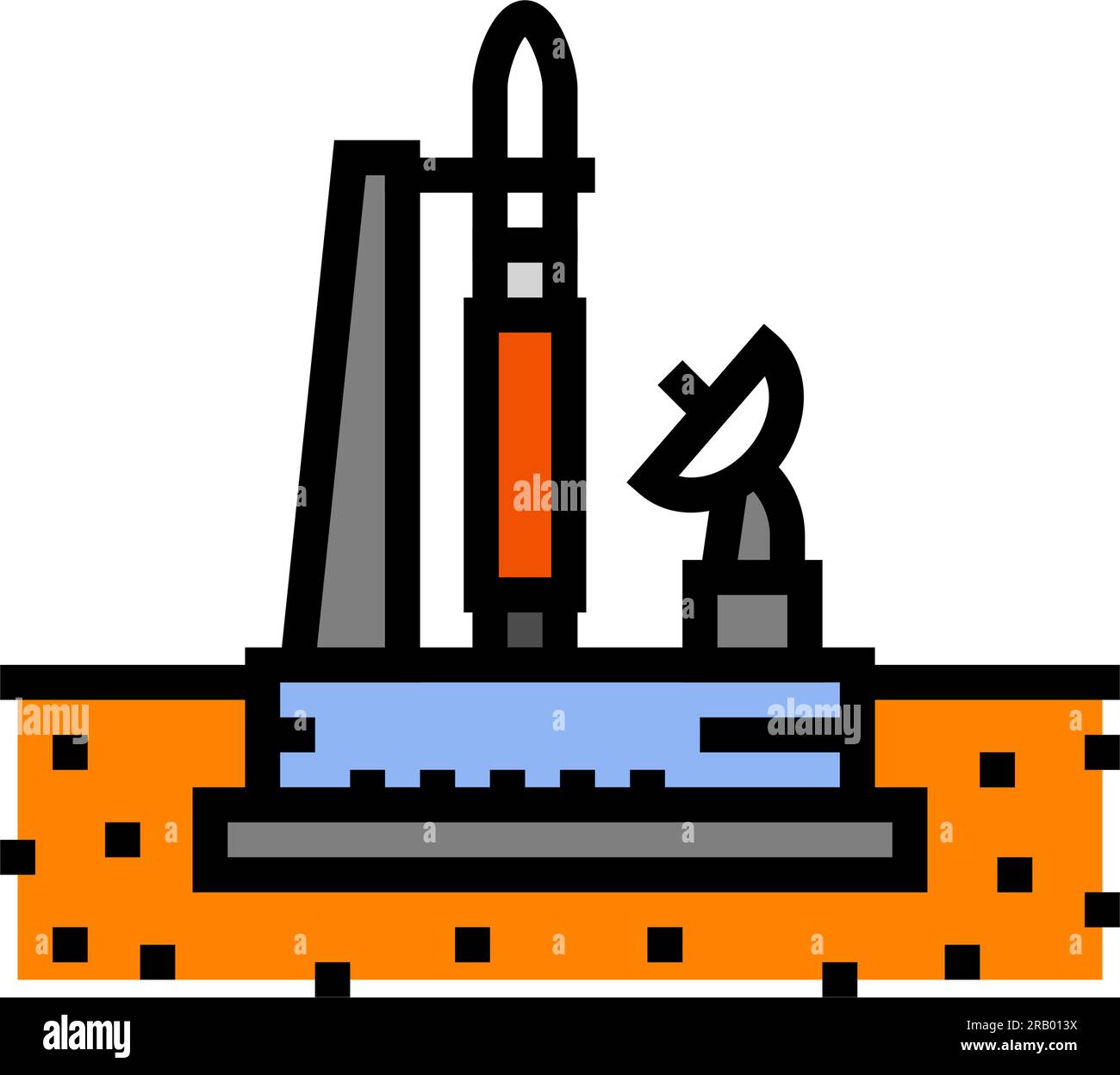 mars sample return mission planet color icon vector illustration Stock ...