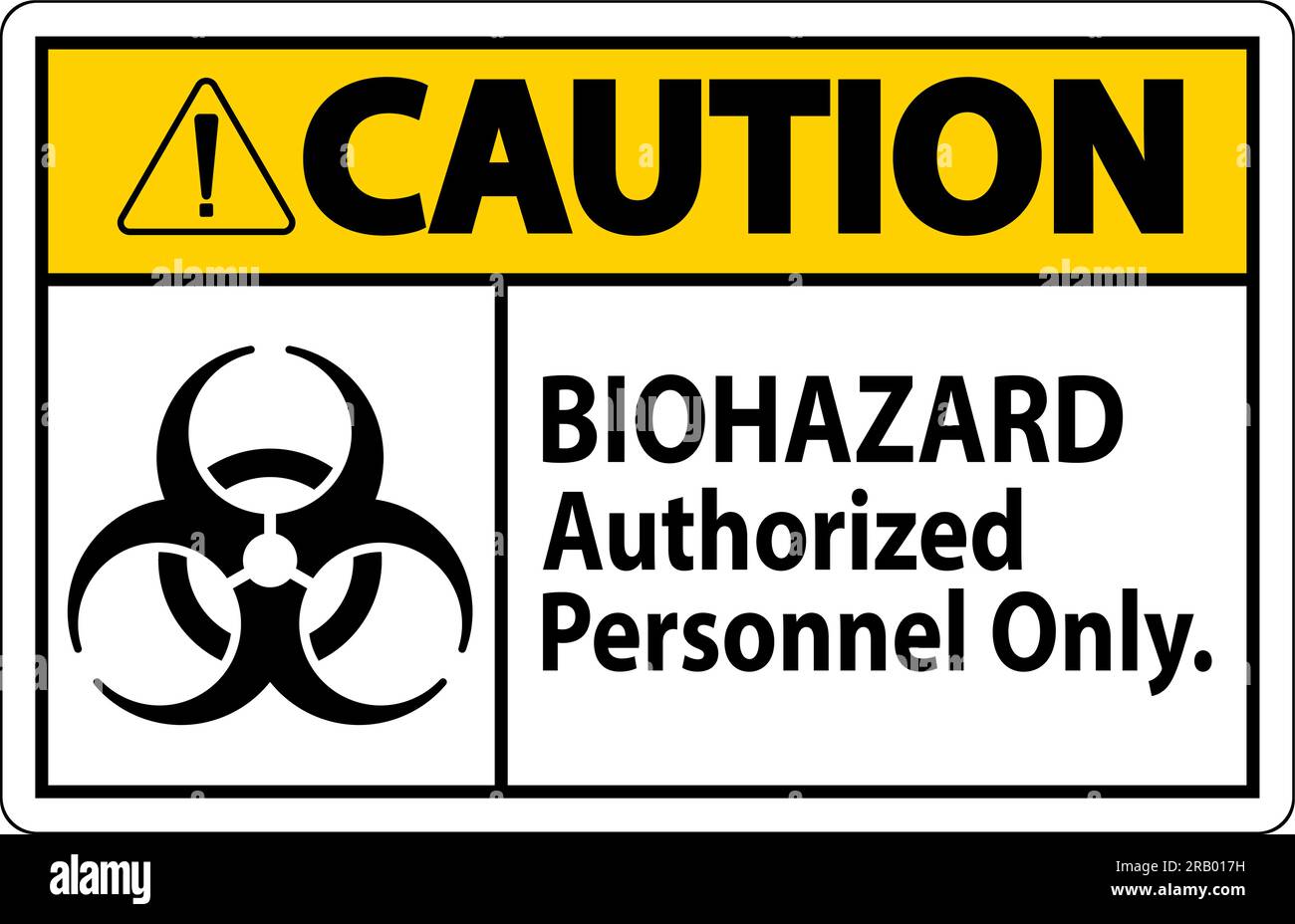 Caution Label Biohazard Authorized Personnel Only Stock Vector Image ... Caution Label Biohazard Authorized Personnel Only Stock Vector Image ...