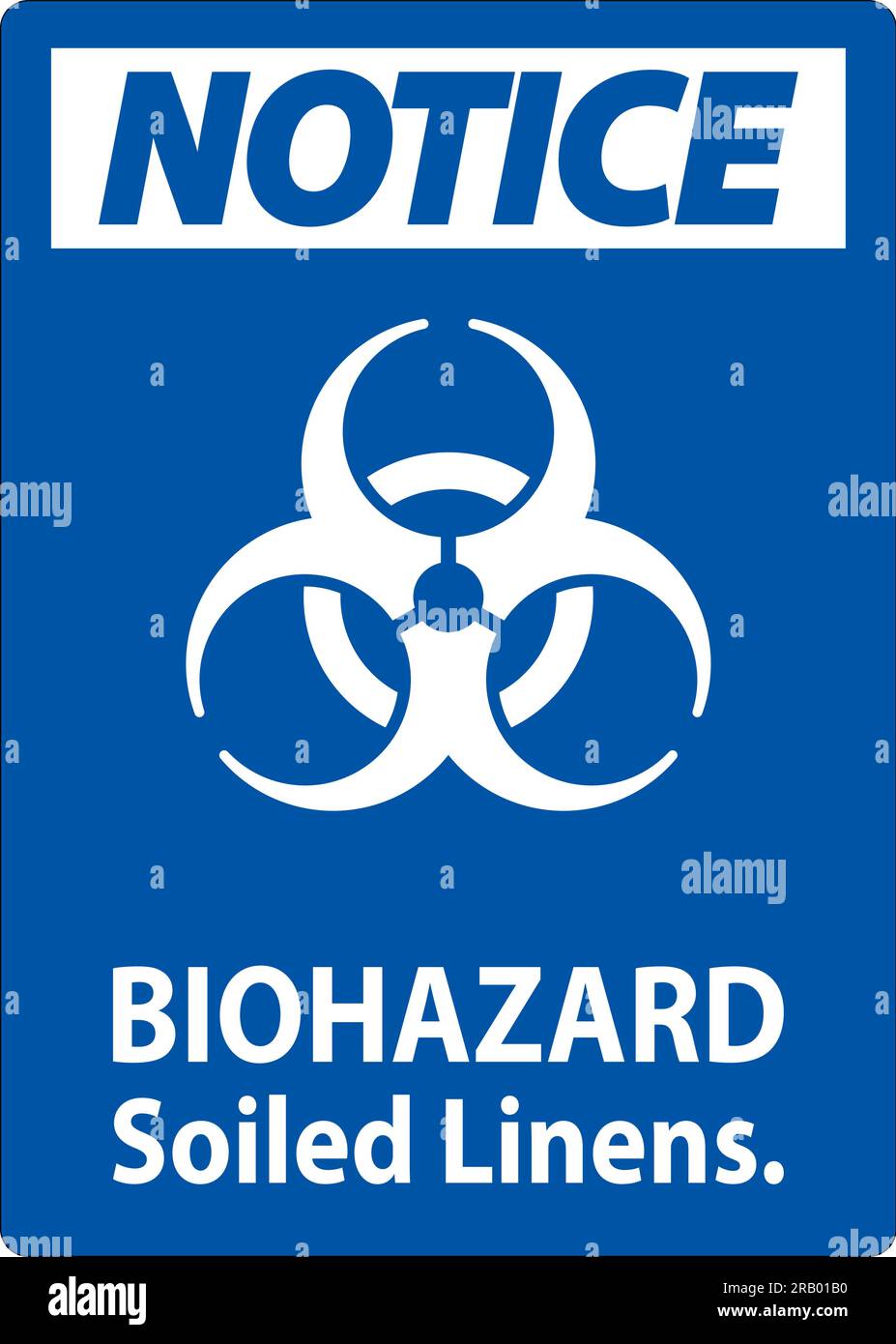 Biohazard Notice Label Biohazard Soiled Linens Stock Vector Image & Art ...