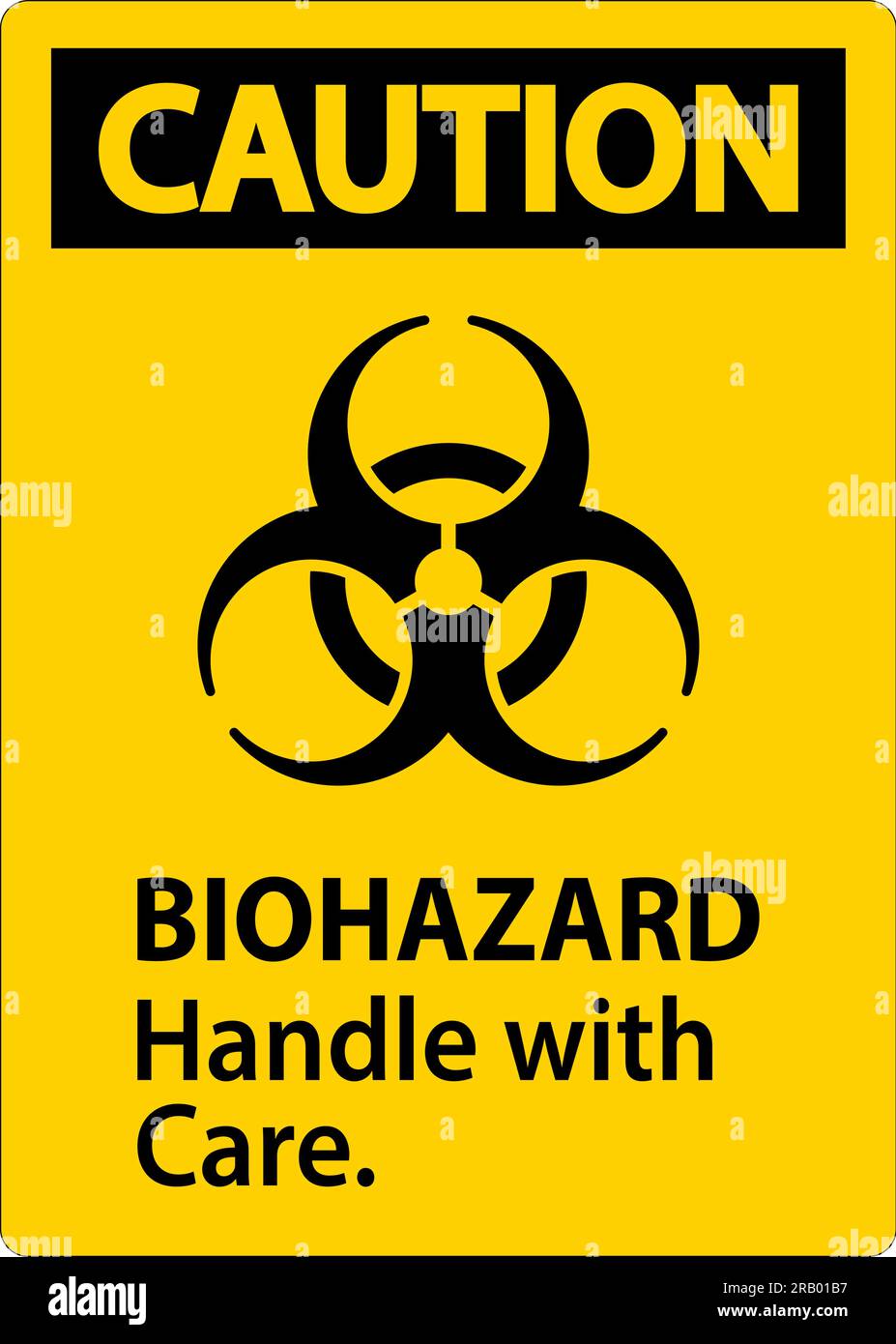 Biohazard Caution Label Biohazard, Handle With Care Stock Vector Image ...
