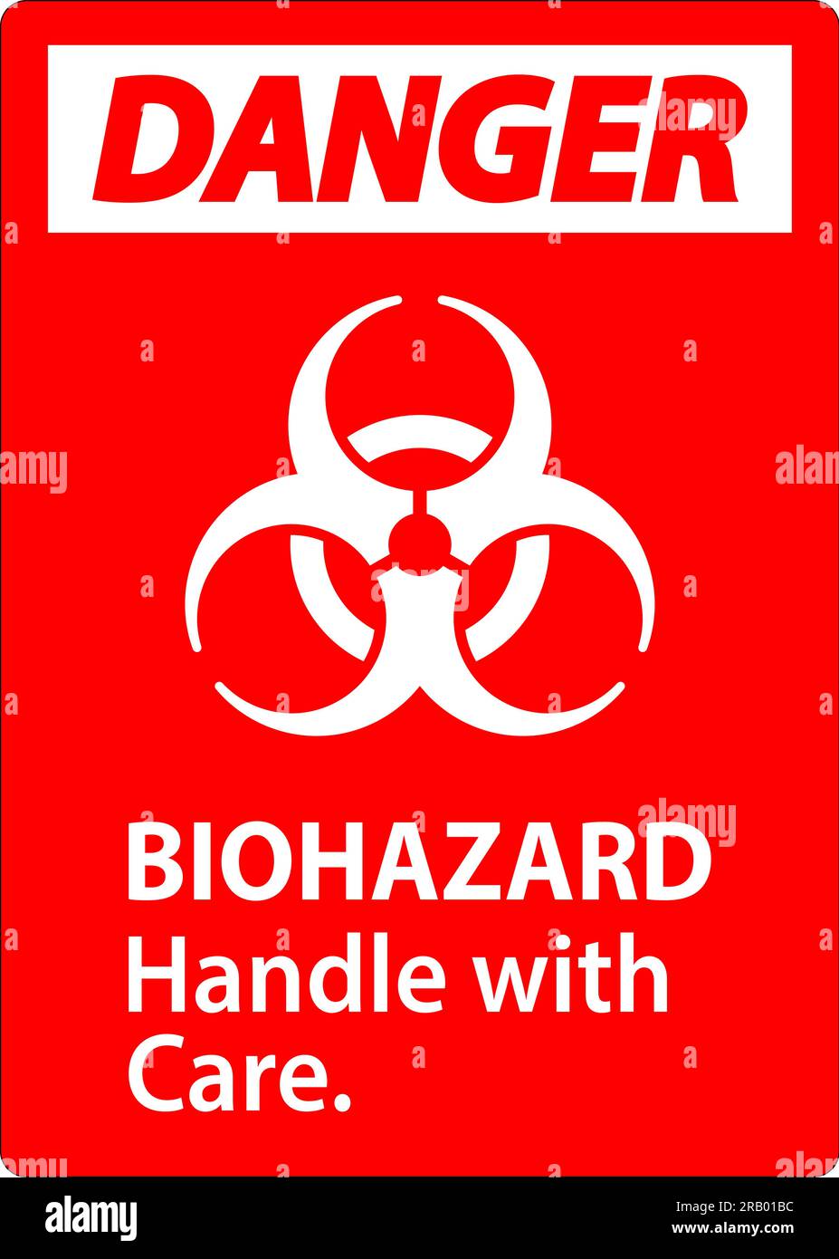 Biohazard Danger Label Biohazard, Handle With Care Stock Vector Image ...