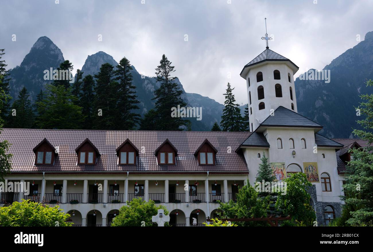 Caraiman Monastery in Busteni Mountains in Romania Stock Photo - Alamy