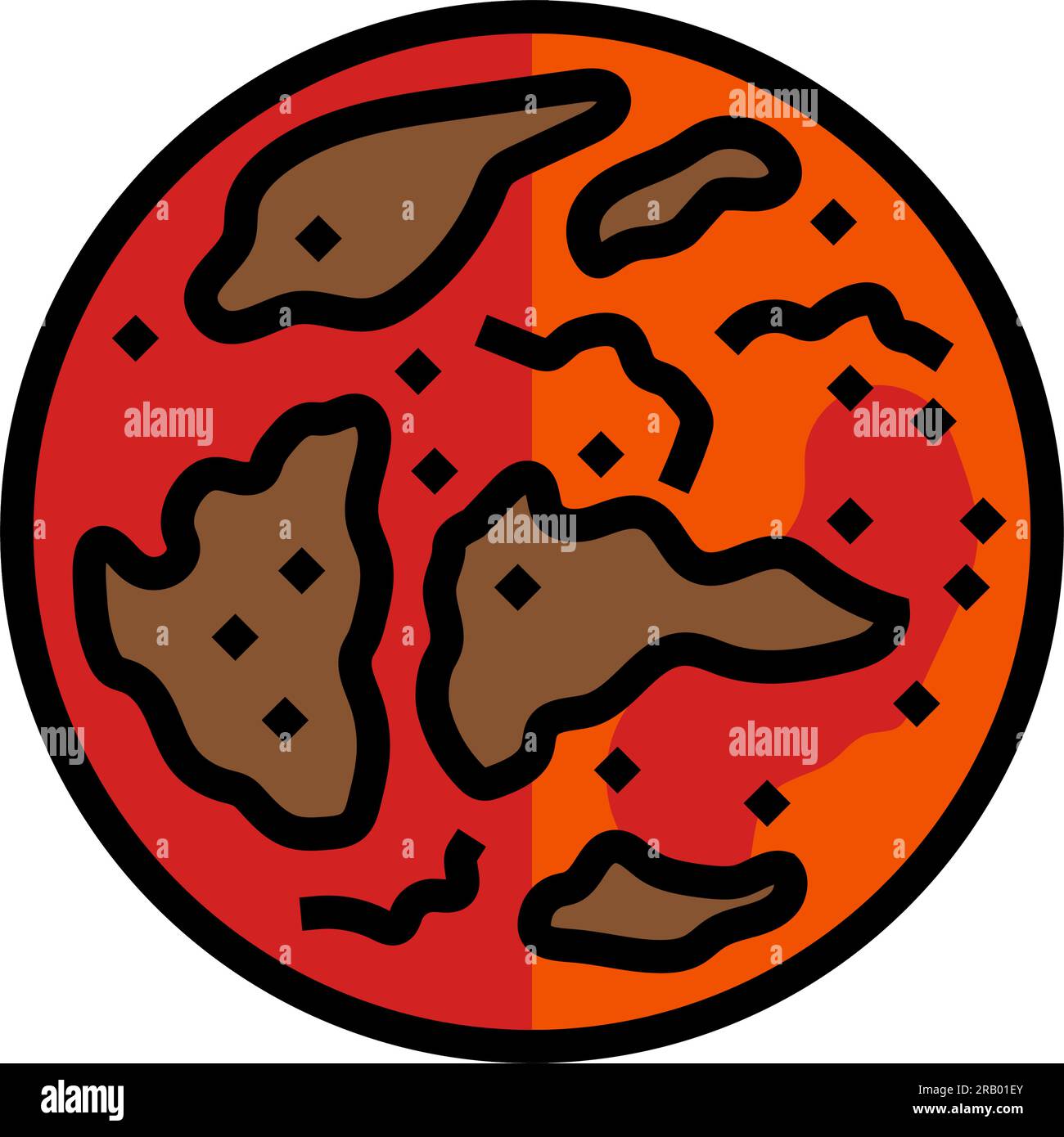 red planet mars planet color icon vector illustration Stock Vector ... red planet mars planet color icon vector illustration Stock Vector ...
