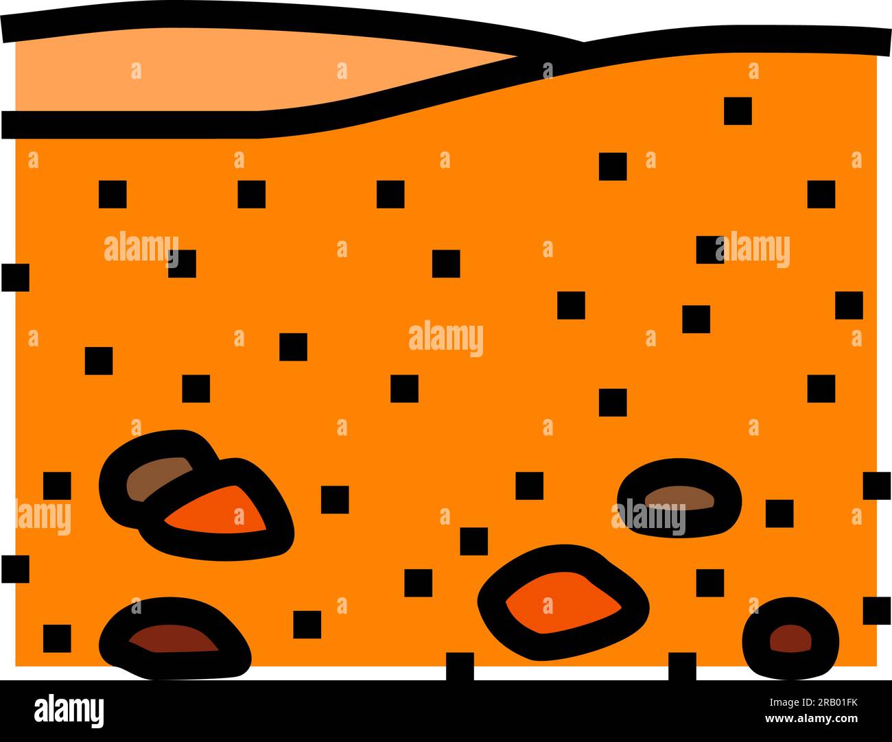 martian landscape mars planet color icon vector illustration Stock ...