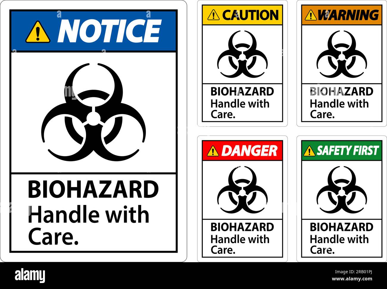 Biohazard Warning Label Biohazard, Handle With Care Stock Vector Image ...