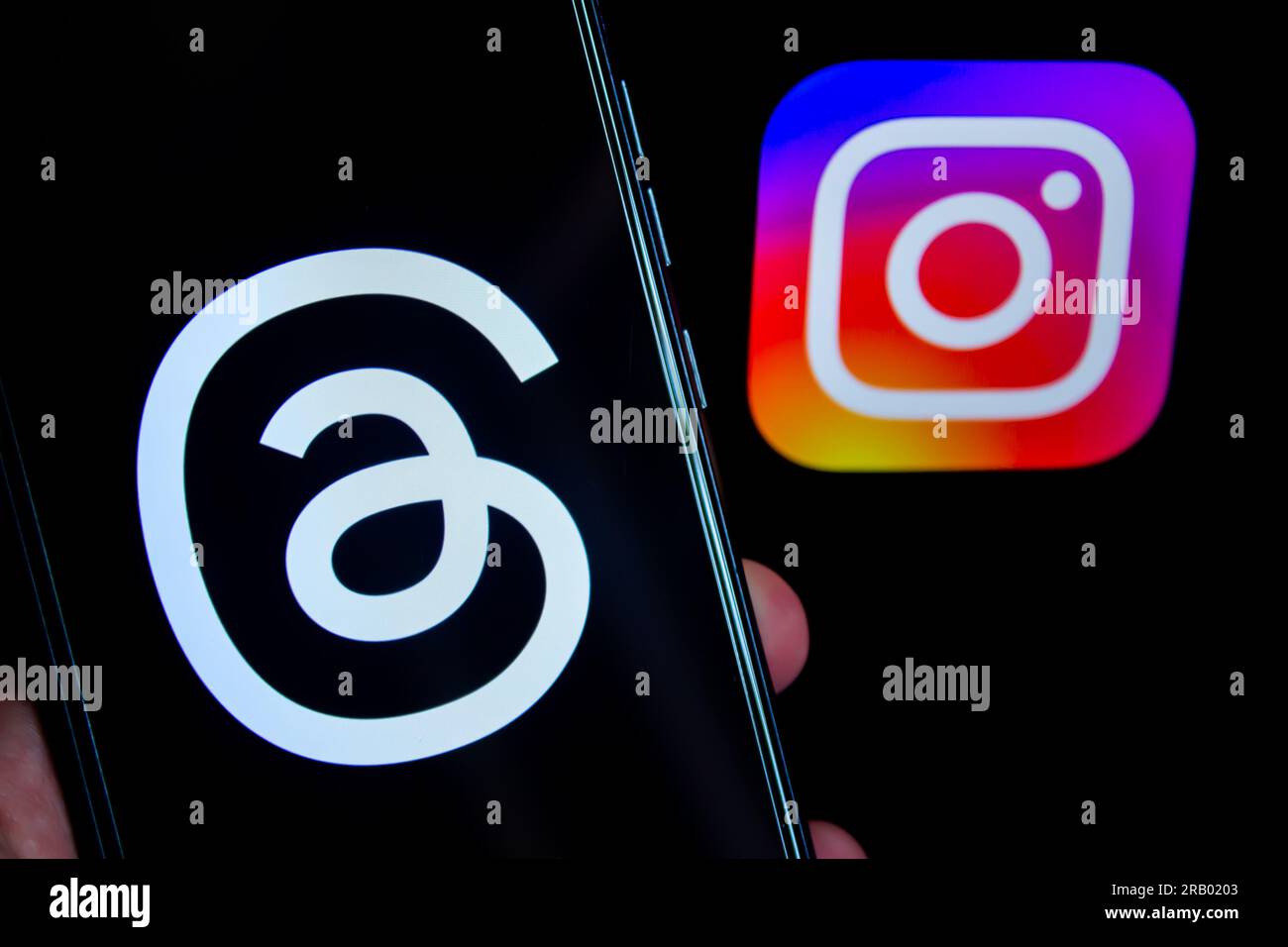 Instagram Threads app from Meta. New social media application Threads ...