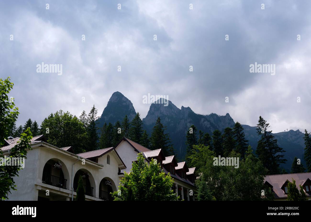 Caraiman Monastery in Busteni Mountains in Romania Stock Photo - Alamy