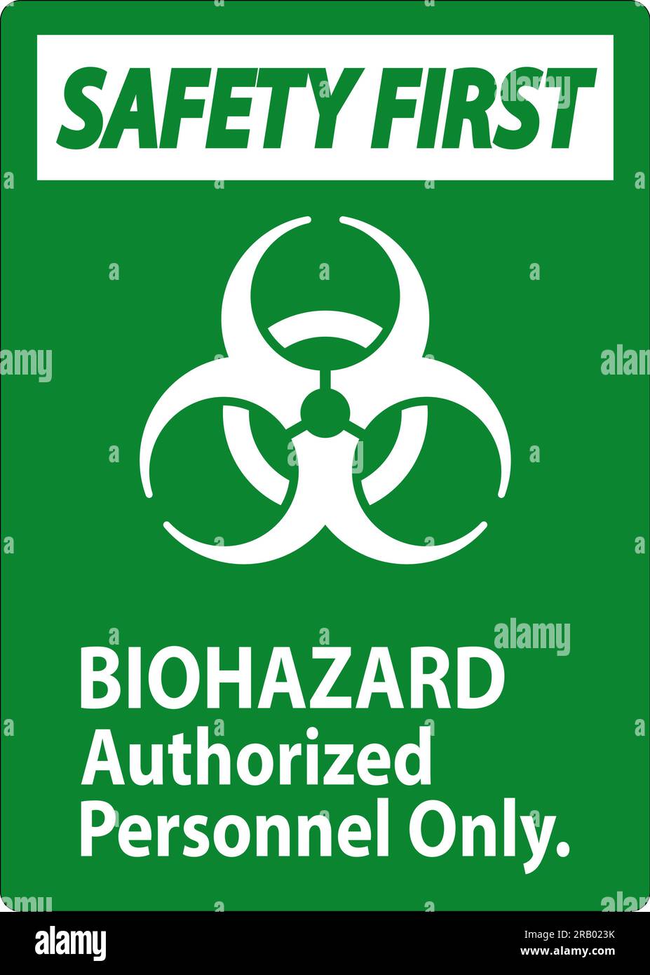 Safety first biohazard label hi-res stock photography and images - Alamy
