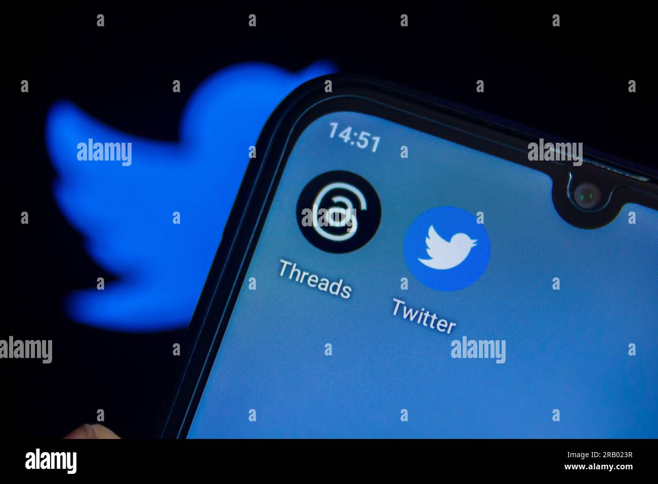 Instagram Threads app from Meta. New social media application Threads. New rival of Twitter ...