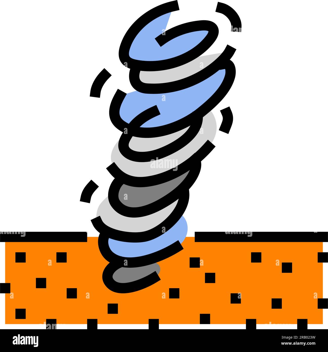 mars dust devils planet color icon vector illustration Stock Vector ...