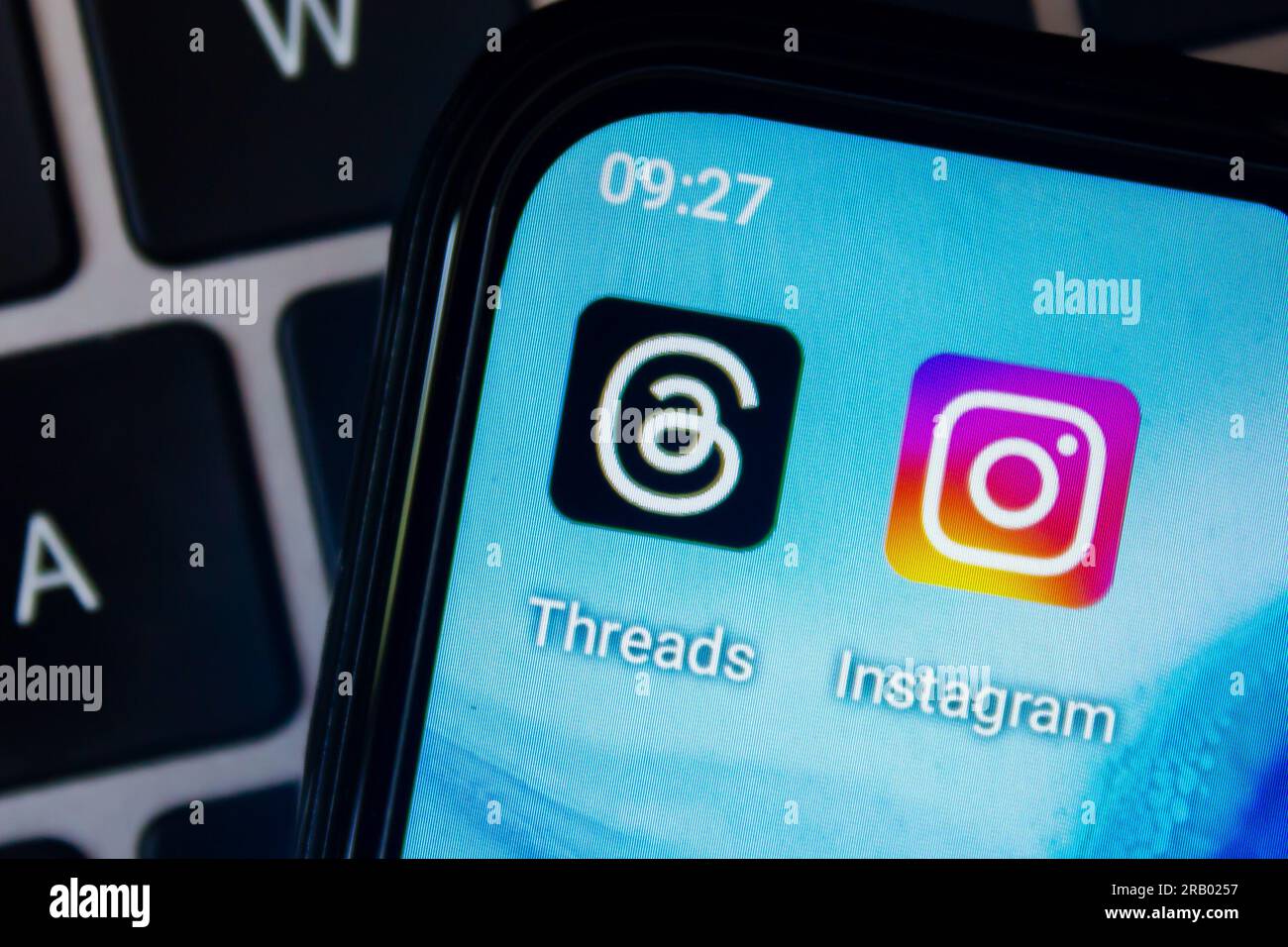Instagram Threads app from Meta. New social media application Threads. New rival of Twitter ...