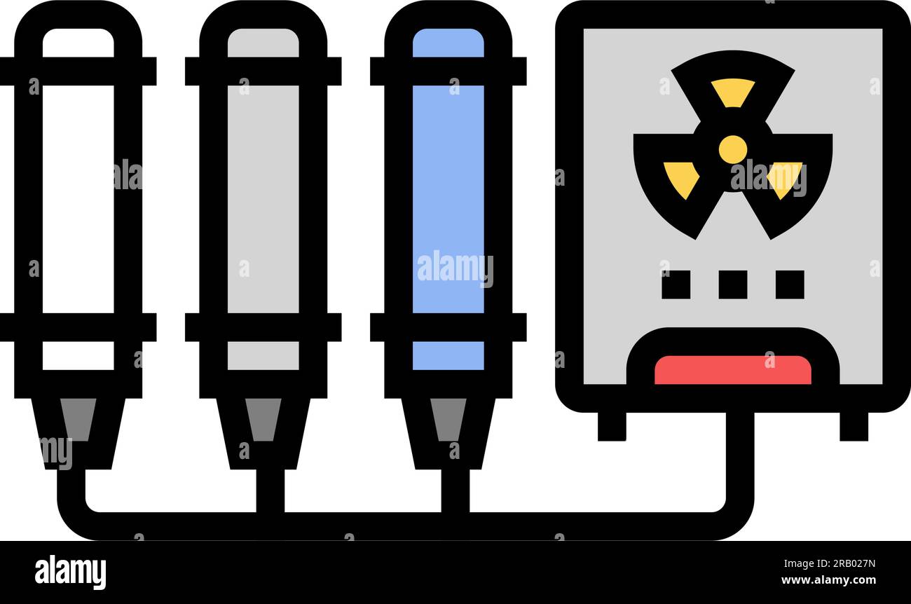 radiation monitoring nuclear energy color icon vector illustration Stock Vector Image & Art - Alamy