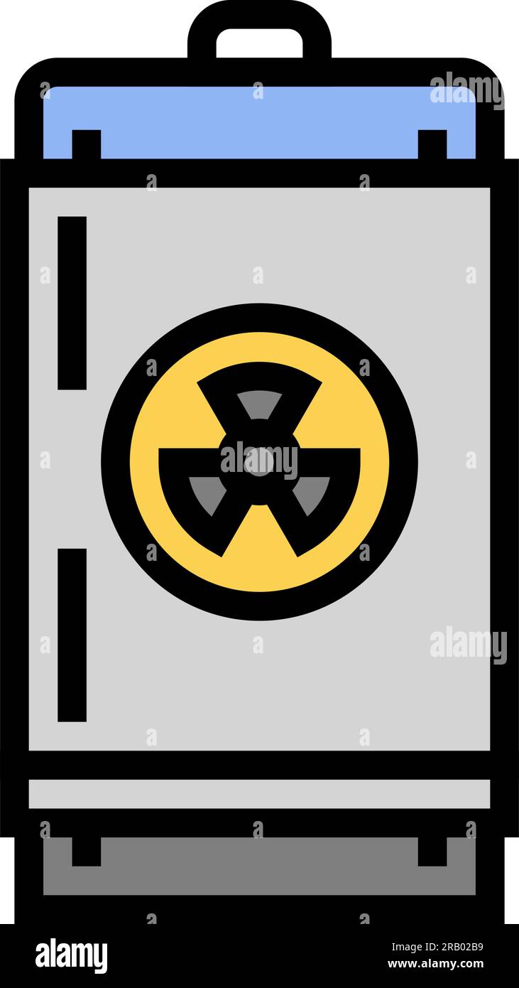 nuclear waste storage energy color icon vector illustration Stock ...