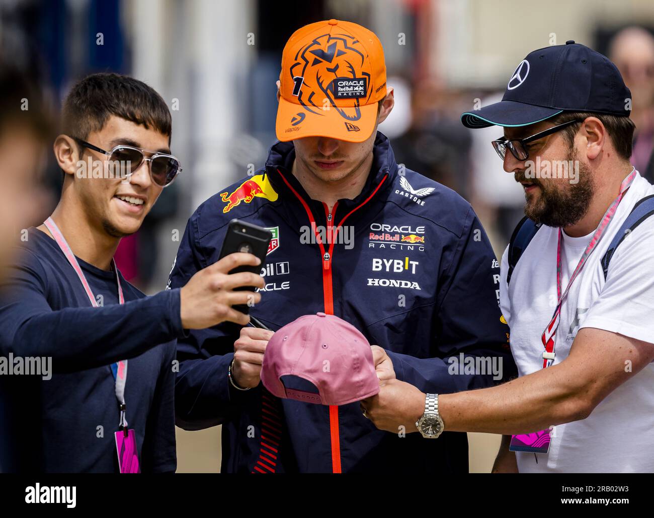 SILVERSTONE - Max Verstappen (Red Bull Racing) on the Silverstone race ...