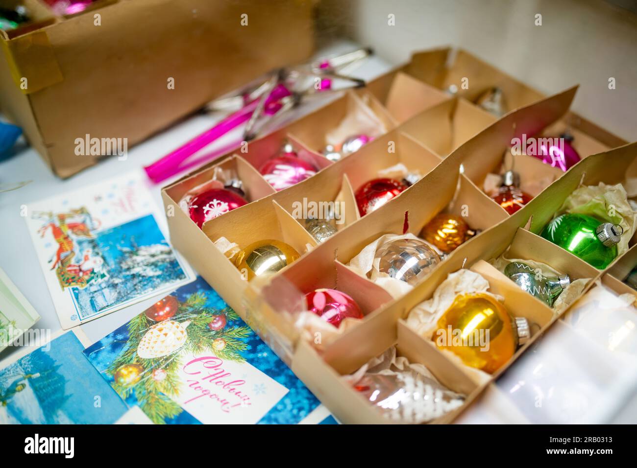 BIRZAI, LITHUANIA - OCTOBER 12, 2022: Variety of soviet era retro ...