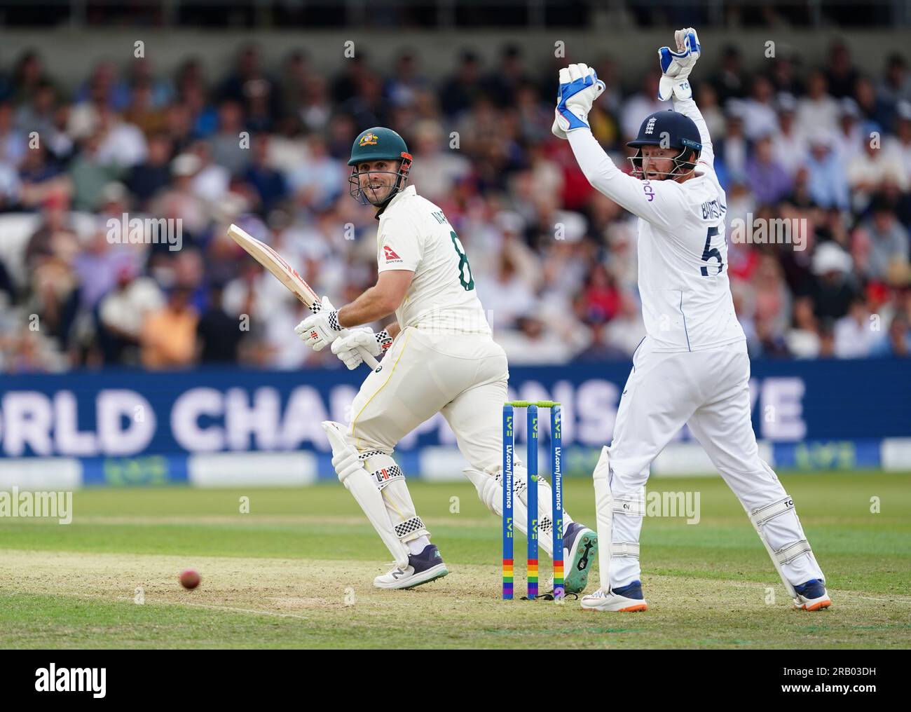 Australia's Mitchell Marsh in batting action during day one of the ...