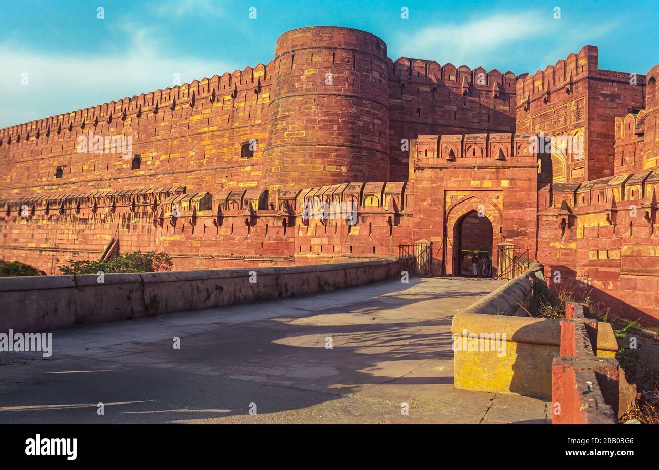 Red Fort, Agra, India, the main gate of the Red Fort, a Unesco world ...